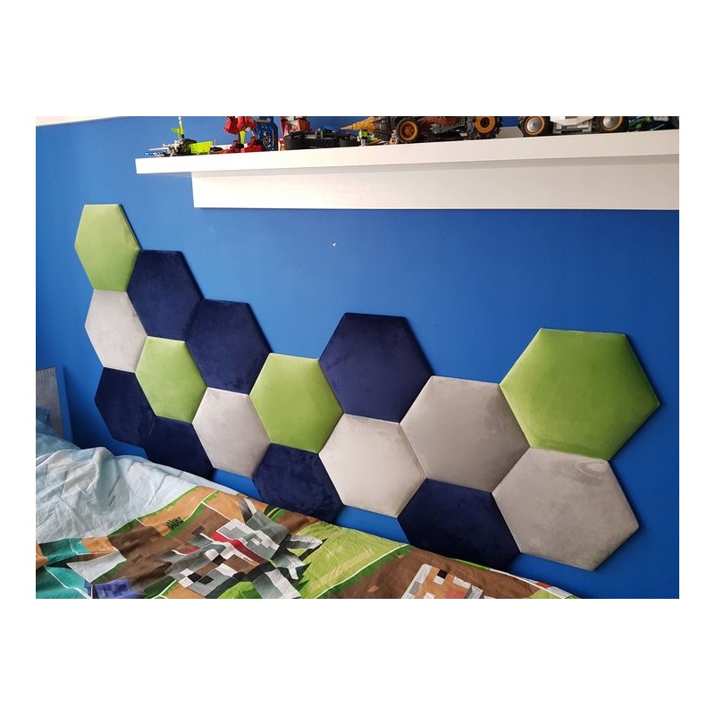 Panele tapicerowana heksagon plaster miodu 41x35